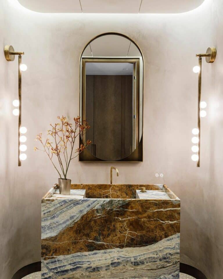 Blue Dreams Marble Boasts Breathtaking Blue And Gold Veining